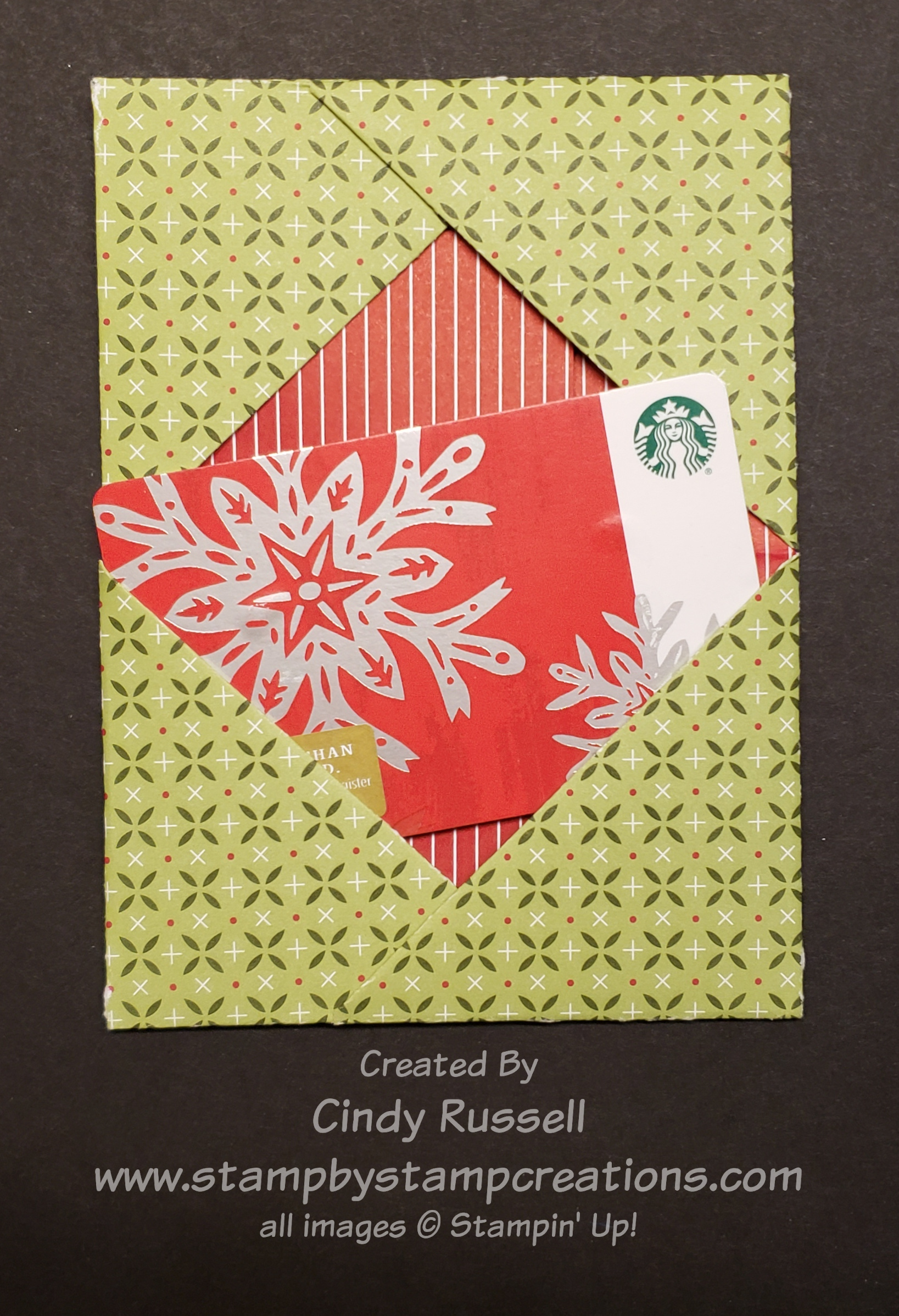 The Twelve Weeks of Christmas - Week 8 - Origami Gift Card Holder ...